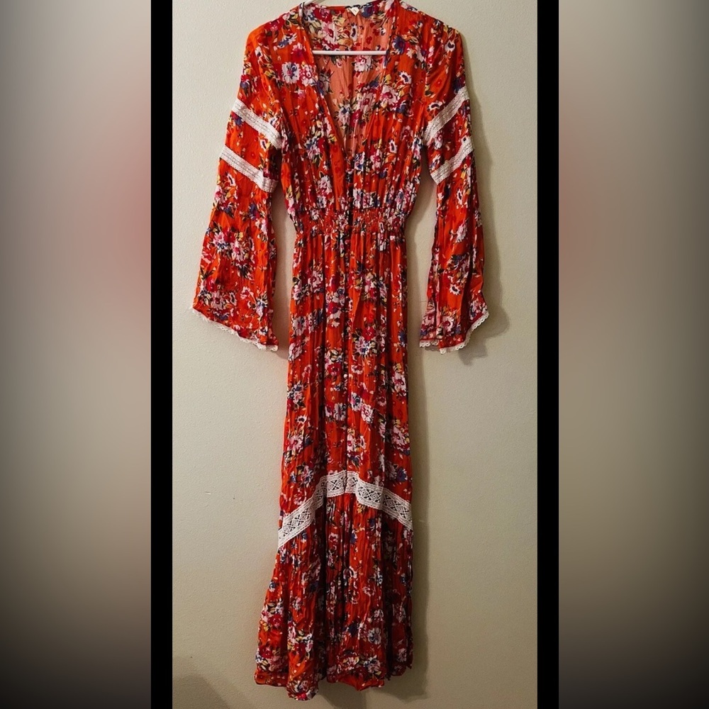 Spell & The Gypsy Revolver Sample Bell Sleeve Dress R… - Gem